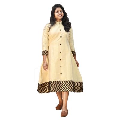 Kasavu Dress For Ladies