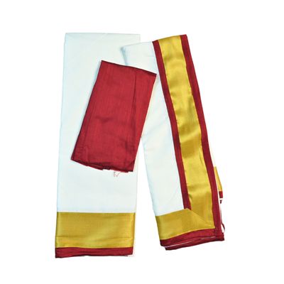 Cotton Kasavu Dhavani