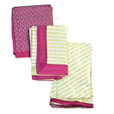 Semi Stitched Kasavu Dhavani Material