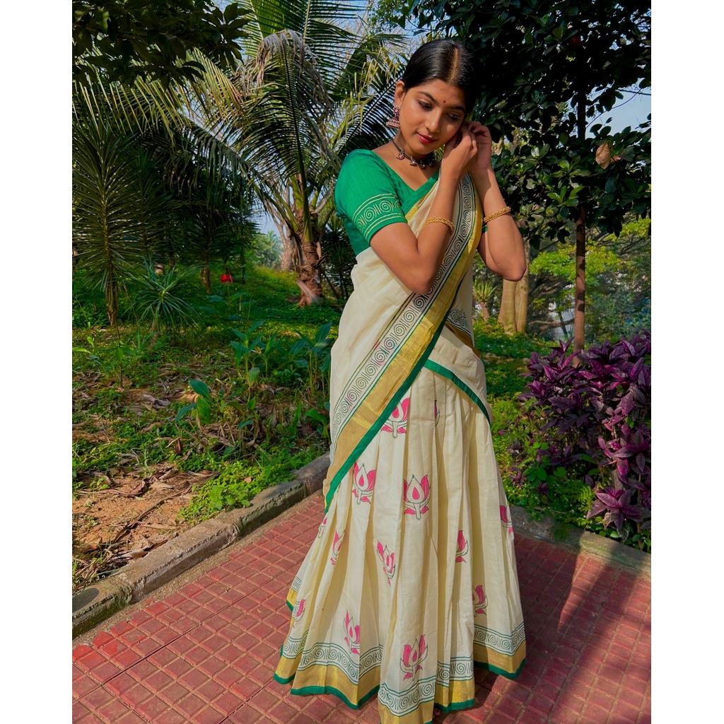 Onam 2025 Saree Online: Shop Online Onam Set Saree and Kasavu Saree
