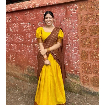Kanchi Cotton Half Saree Material