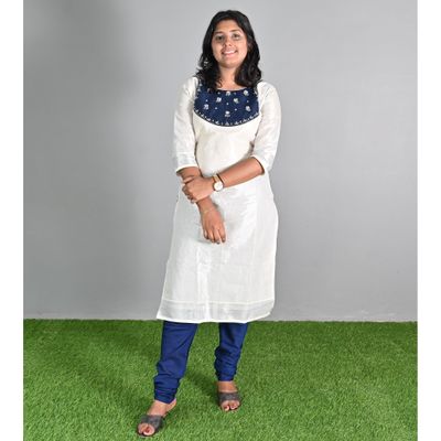 Onam Special Kerala Kasavu Stitched Salwar Set